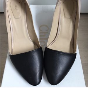 Chloe | Shoes | Chloe Two Tone Block Heel Pumps | Poshmark